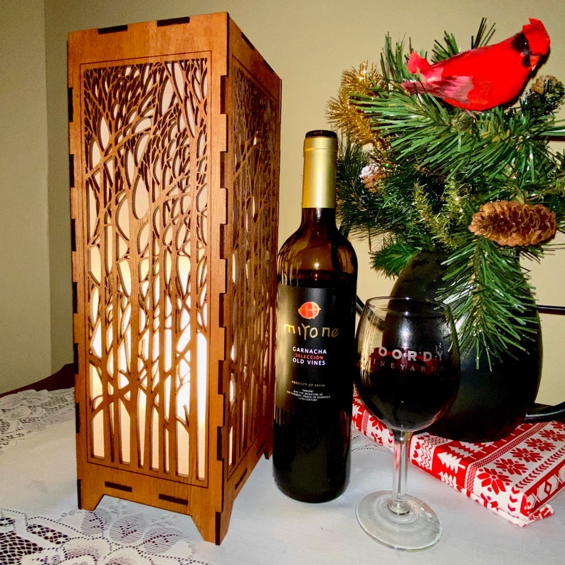 The Trees XL Wood Table Lamp 14 Extra Large Light Box - Etsy