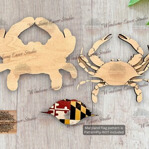 Digital File: Layered Maryland Blue Crab - Layers Optional - SVG, Pdf ...