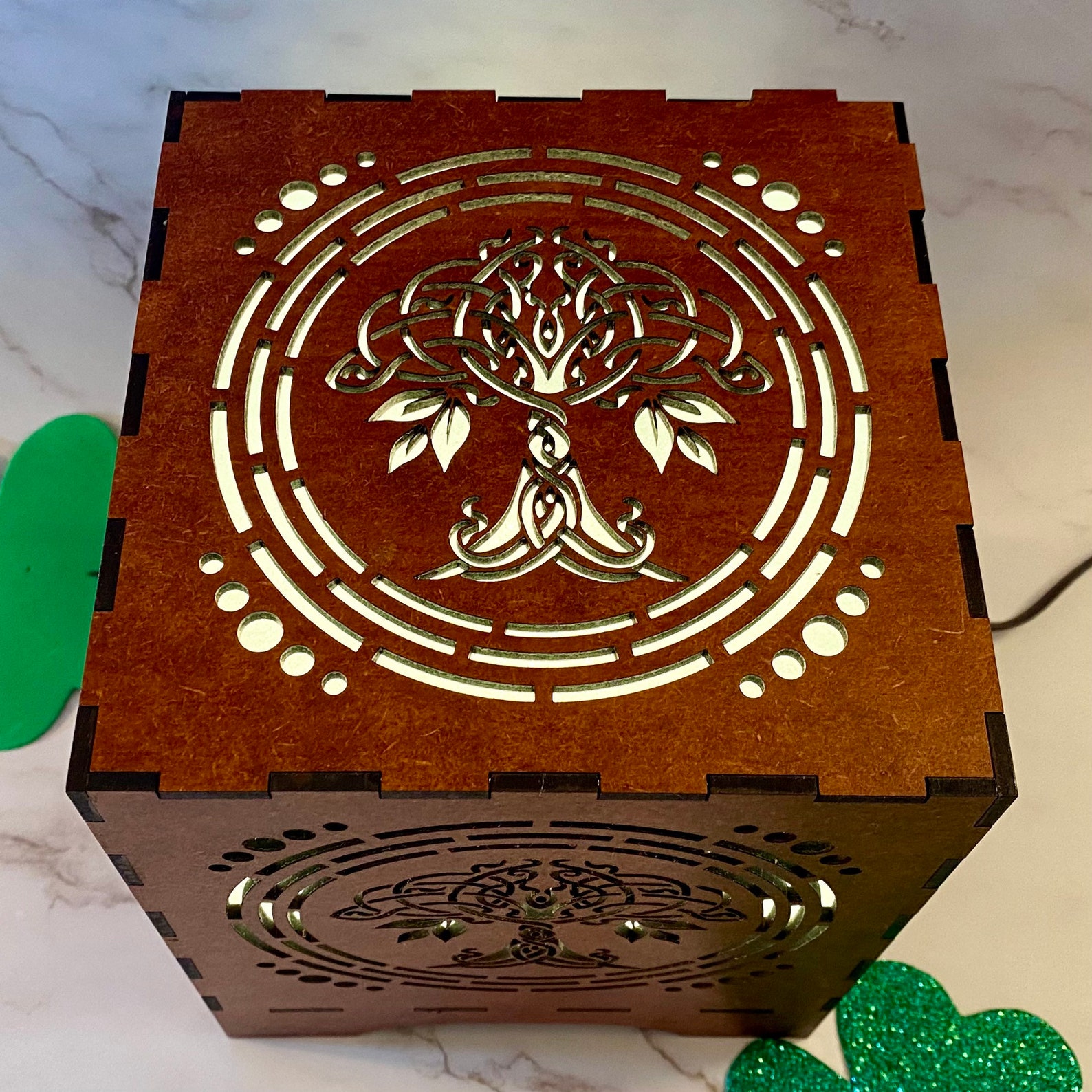 Celtic Knot Tree of Life Light Box, 6 X 6, Table, Meditation, Mandala ...