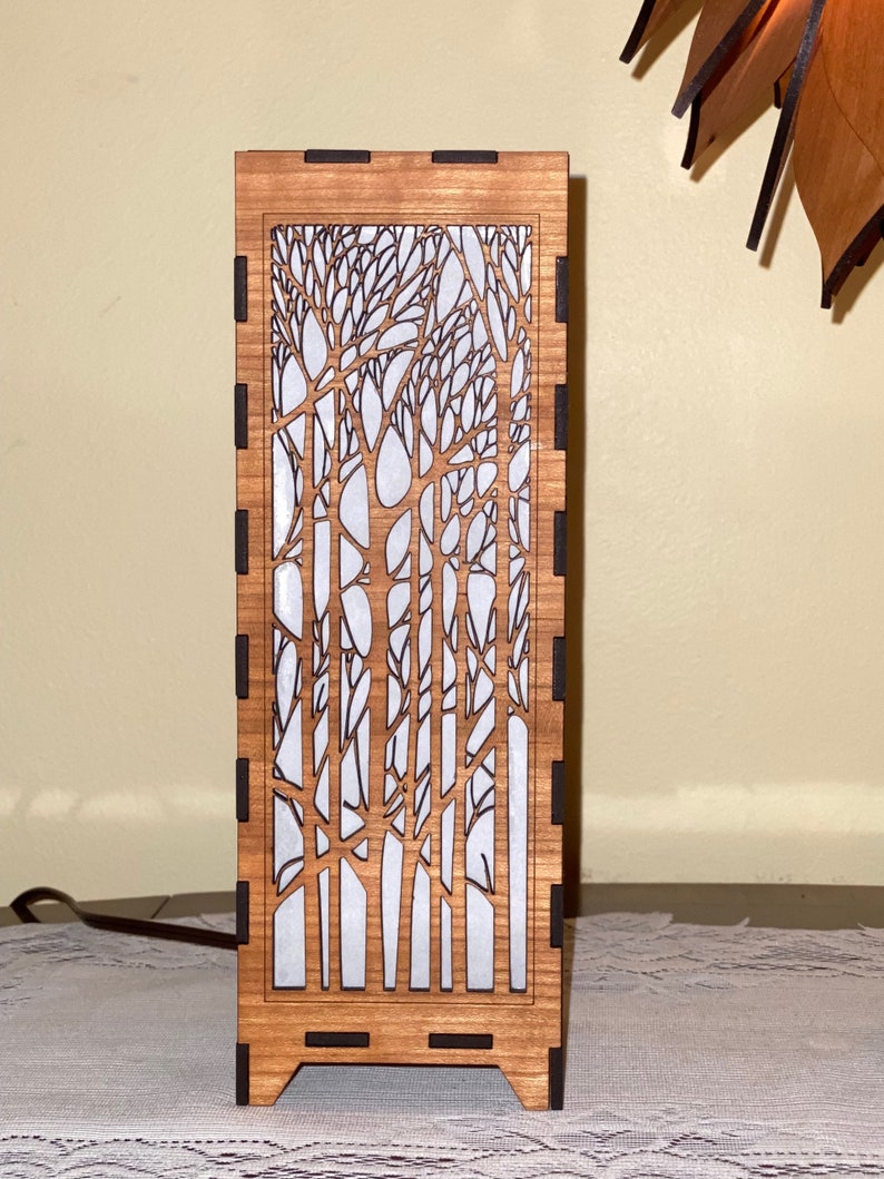 The Trees XL Wood Table Lamp 14 Extra Large Light Box - Etsy