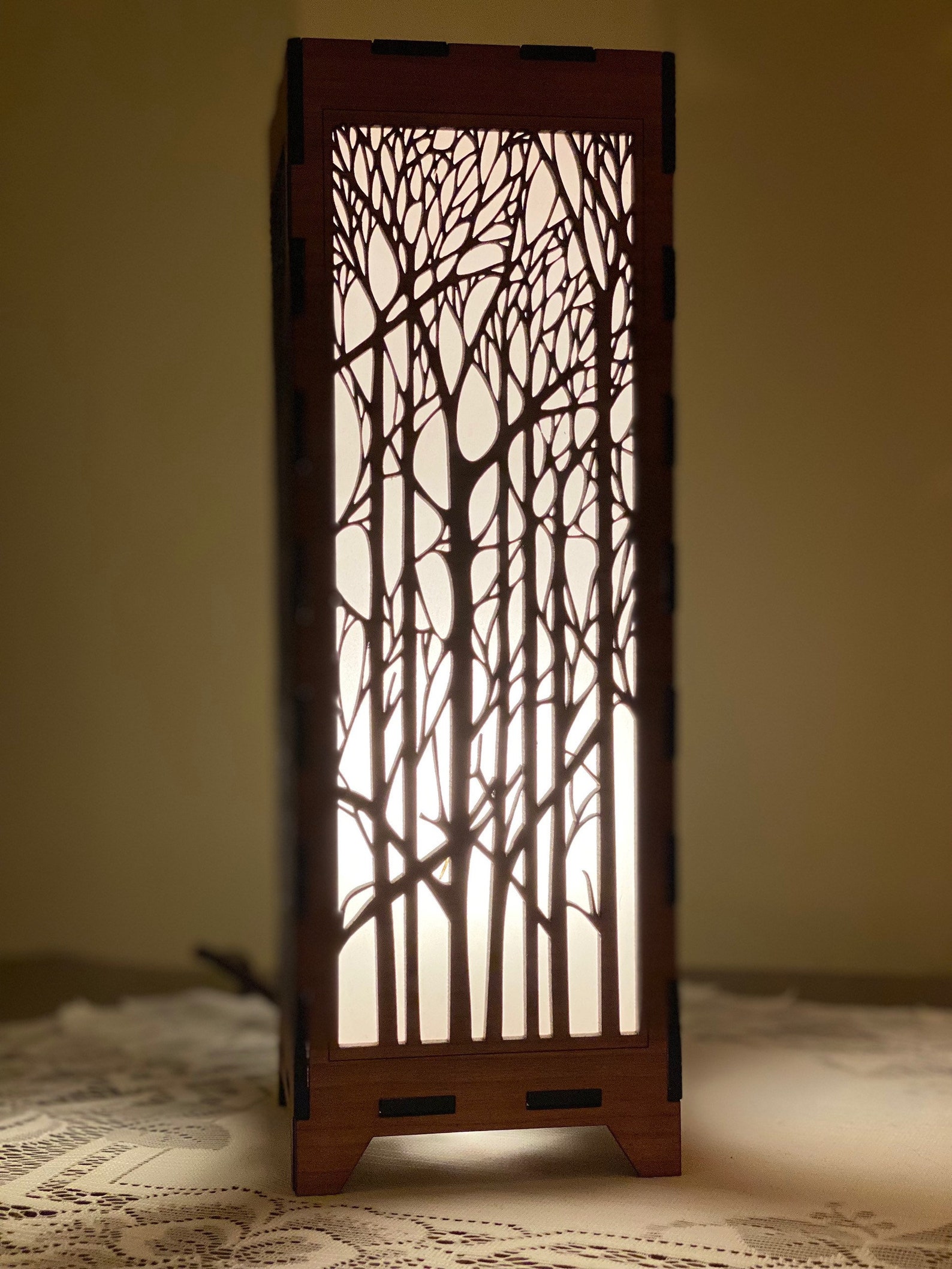The Trees XL Wood Table Lamp 14 Extra Large Light Box - Etsy