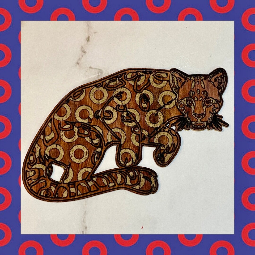 Ocelot - Phish Inspired Wood Stickers - Made to Order, Custom Engraved ...