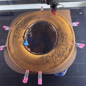 Digital File: Hat Jig for Laser Engraving Boho, Bolero, Wide-brimmed Hats-svg, Pdf, Png Cut File ...