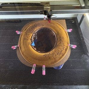 Digital File: Hat Jig for Laser Engraving Boho, Bolero, Wide-brimmed Hats-svg, Pdf, Png Cut File ...