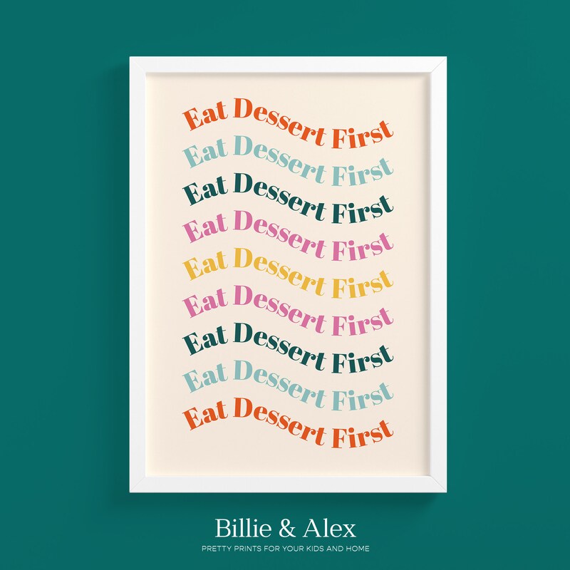 Eat Dessert First - Etsy