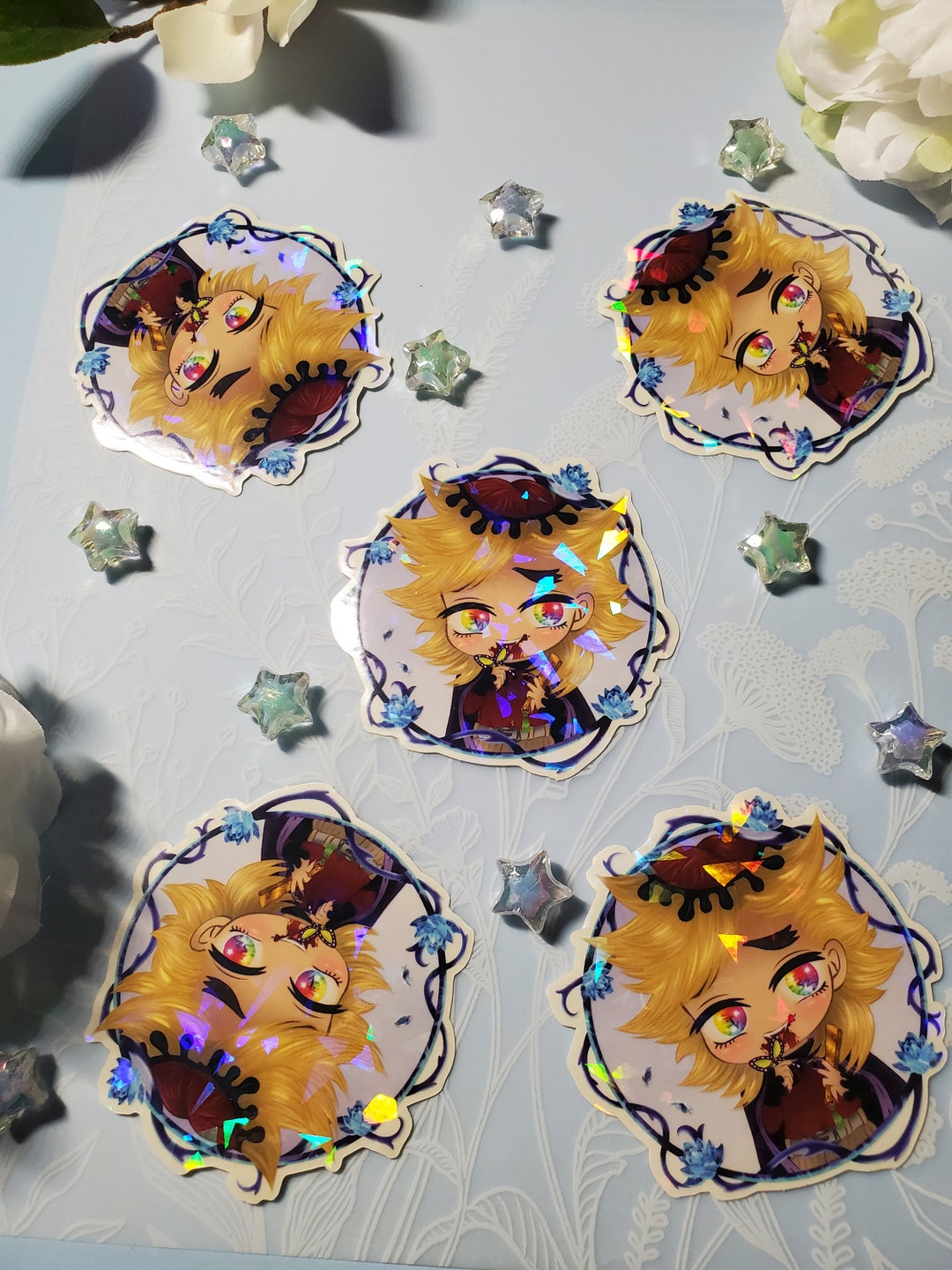 Demon Anime Slayer Sticker - Douma - Etsy