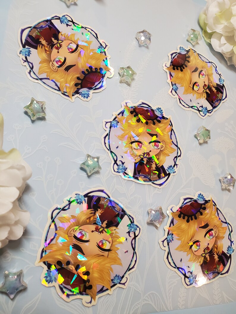 Demon Anime Slayer Sticker - Douma - Etsy