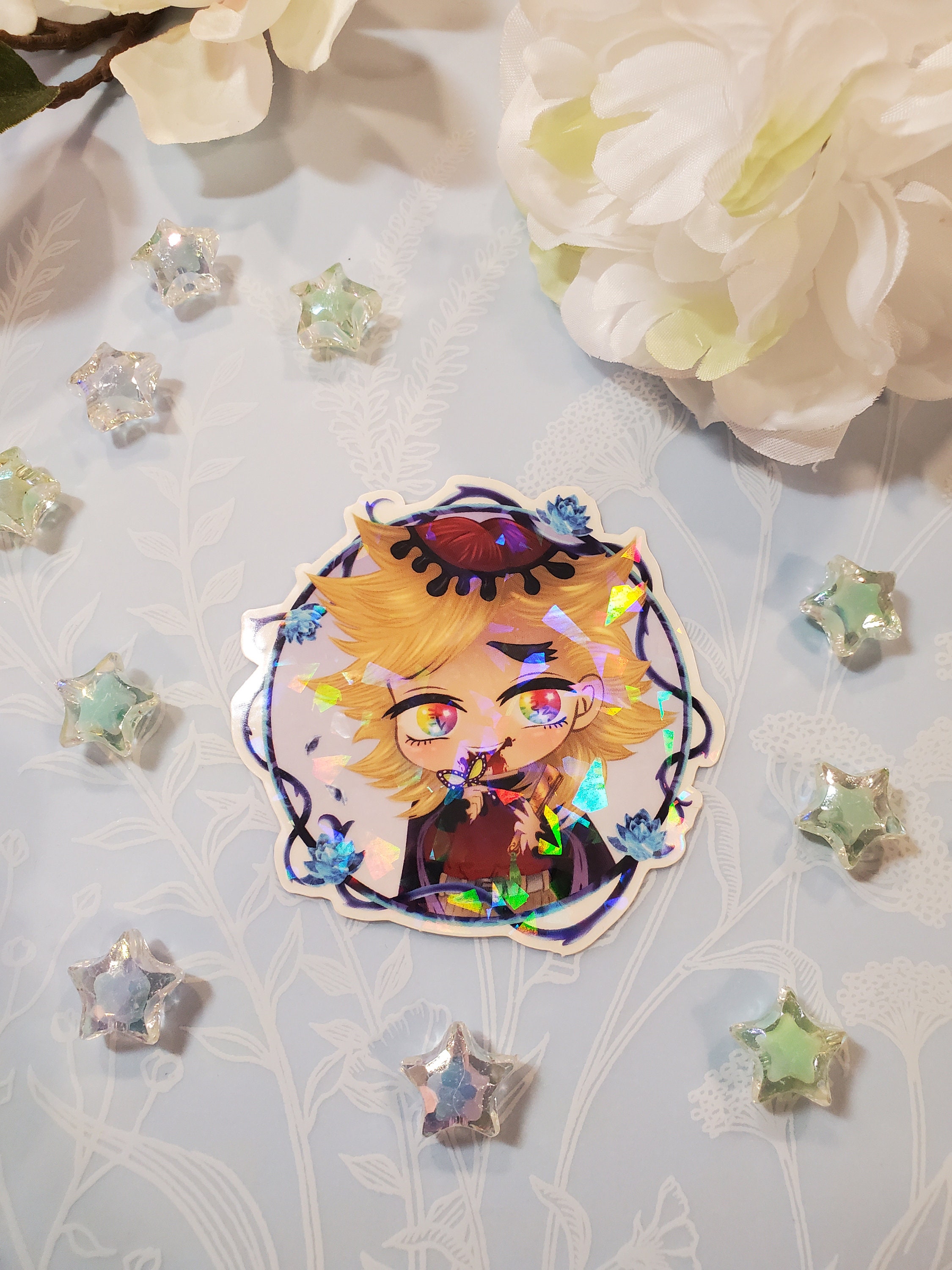 Demon Anime Slayer Sticker Douma - Etsy