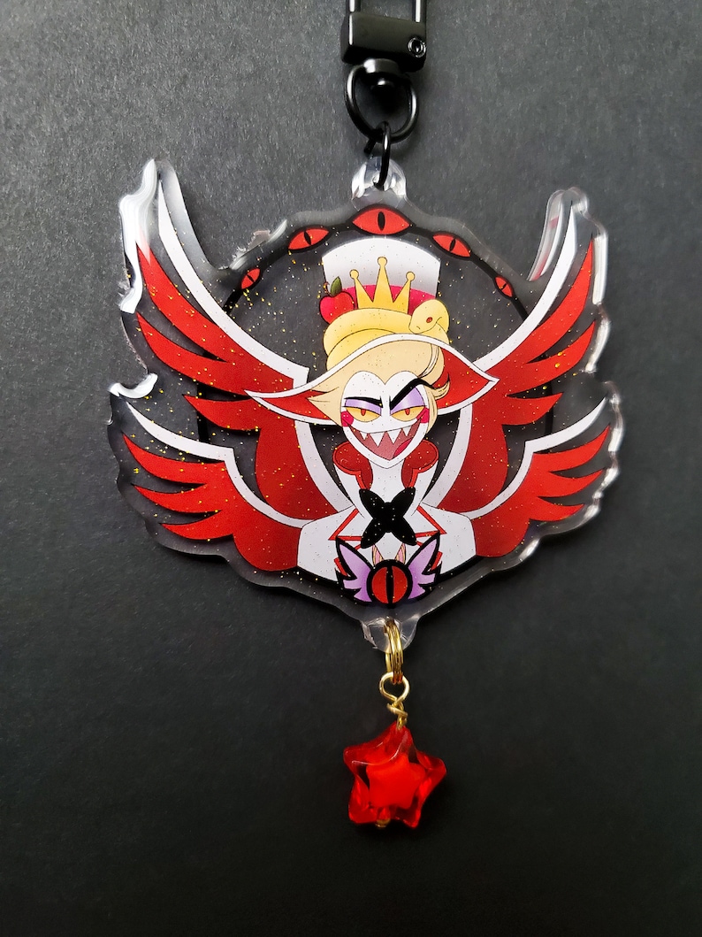 Hazbin Hotel Keychains, Alastor and Lucifer - Etsy