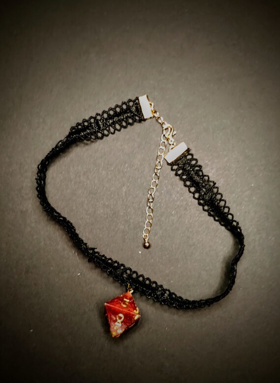 Gothic Dnd D20 or D8 Choker - Etsy