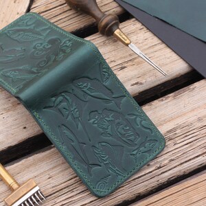 Ocean Concept Bifold Wallet, Hanmade Leather Wallet, Classic Men Wallet ...