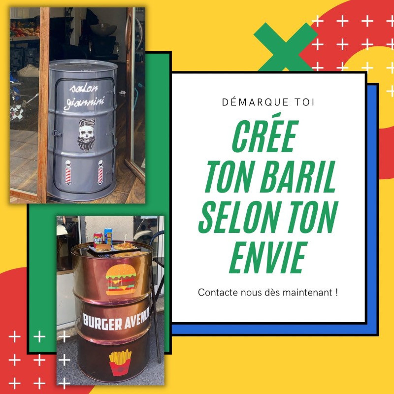 Baril décoratif 90cm personnalisable | Etsy