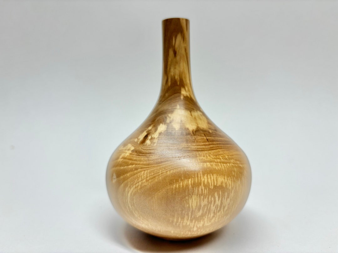 Dry Flower Vase, Twig Pot, Weed Pot, Wood Turned Vase, Reclaimed Wood ...