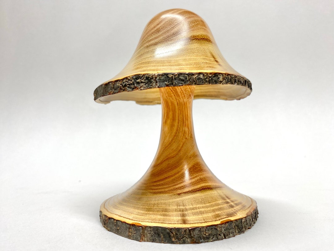 Wood Mushroom Wood Turned Mushroom Decorative Mushroom - Etsy