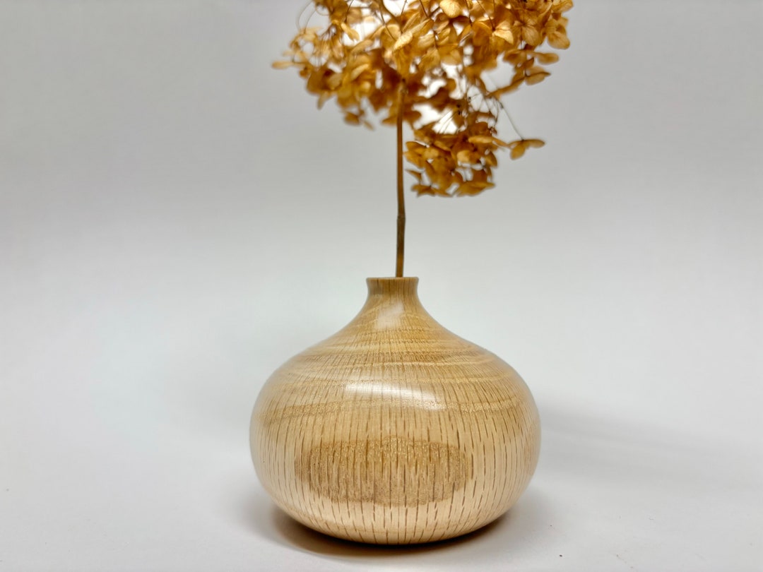 Twig Pot, Weed Pot, Wood Turned Vase, Dry Flower Vase, Reclaimed Wood ...