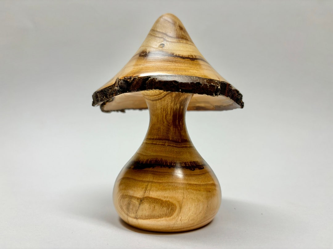 Decorative Mushroom, Wood Turned Mushroom, Wood Mushroom, Salvaged Wood ...