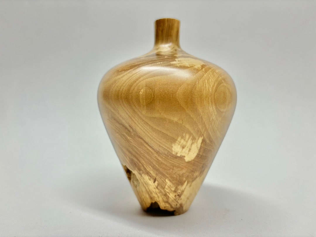 Twig Pot, Weed Pot, Wood Turned Vase, Dry Flower Vase, Reclaimed Wood ...