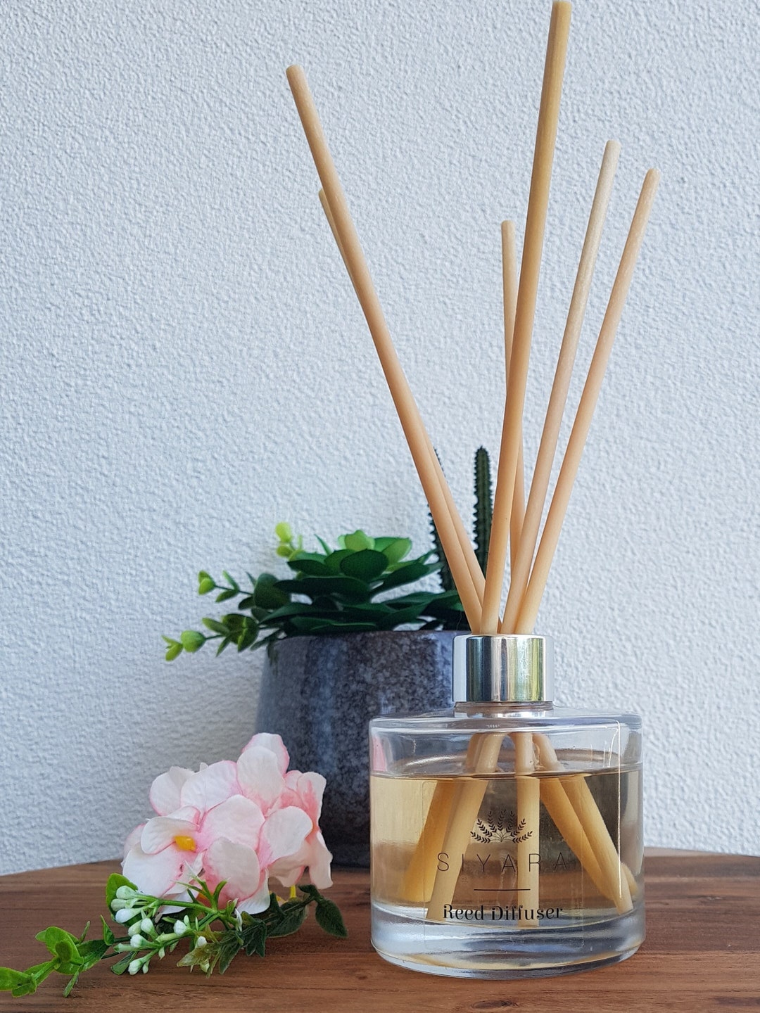 Reed Diffuser, Strong Scented, Non-toxic, Fibre Reeds, Premium ...