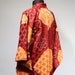 Japanese Silk Haori in Red and Orange for Sale - Etsy