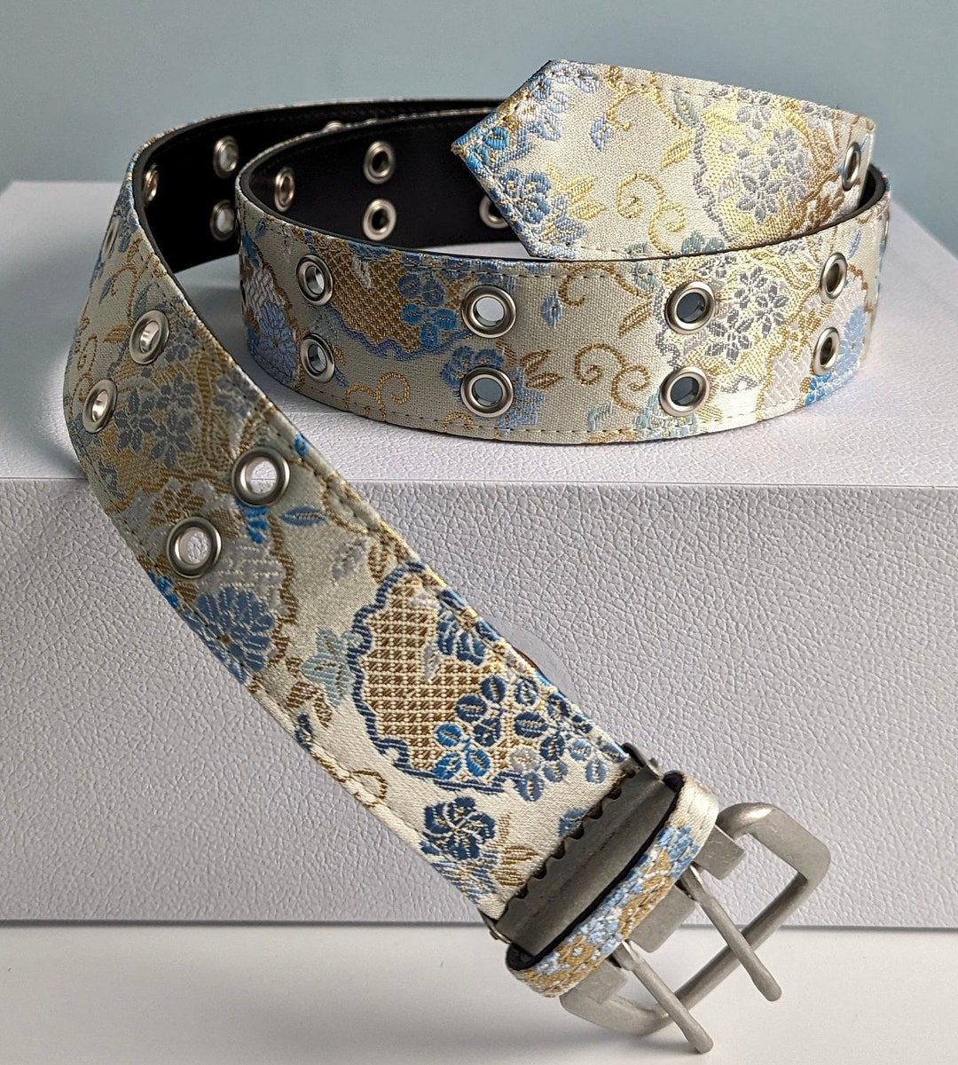 Gorgeous, Japanese Belt Made of Kinran Kimono Fabric gold Brocade. - Etsy