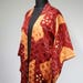 Japanese Silk Haori in Red and Orange for Sale - Etsy