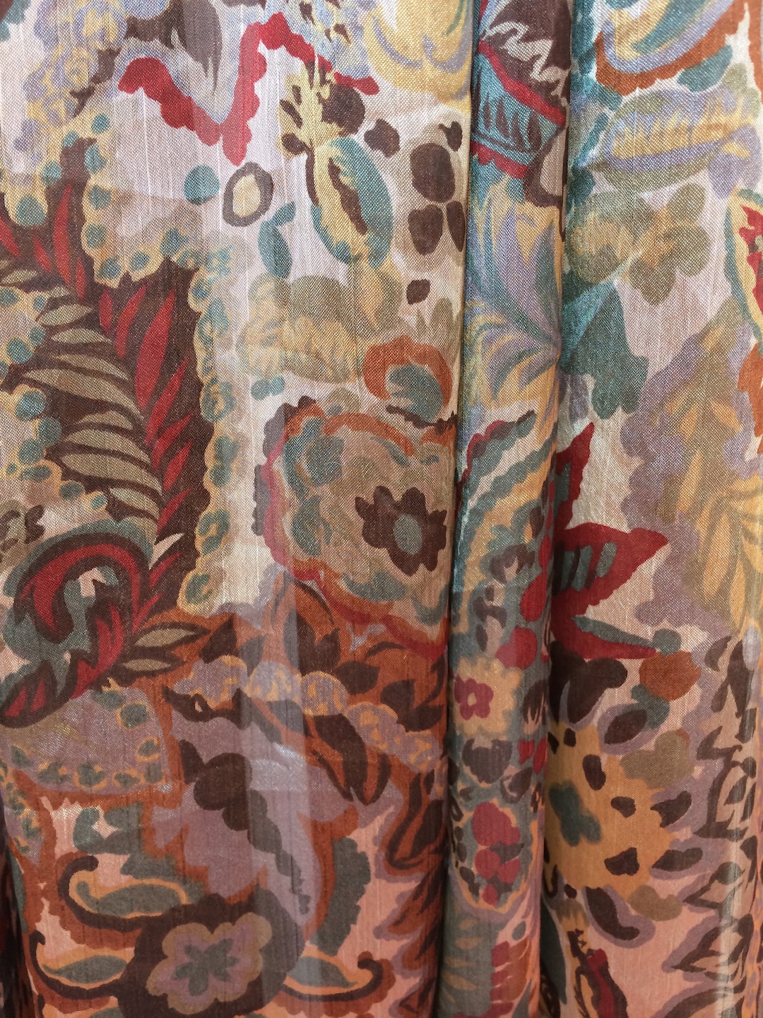 John KALDOR Fabric Beautiful Vintage 1980s Chiffon Fabric - Etsy UK