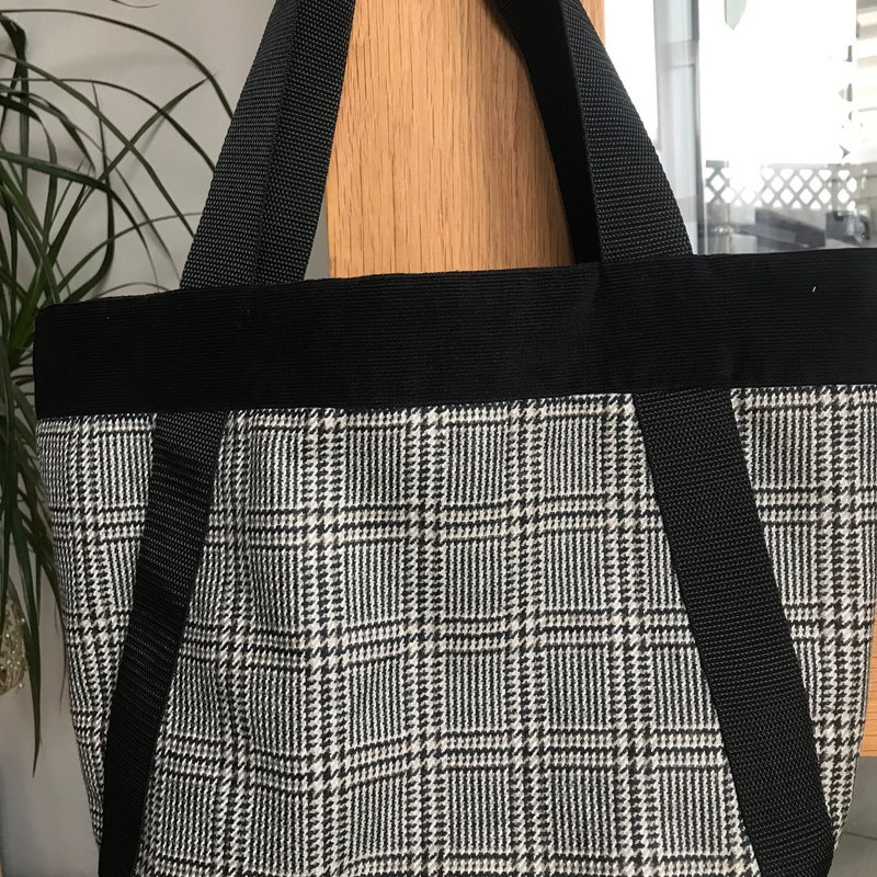 Check Fabric Tote Bags - Etsy UK