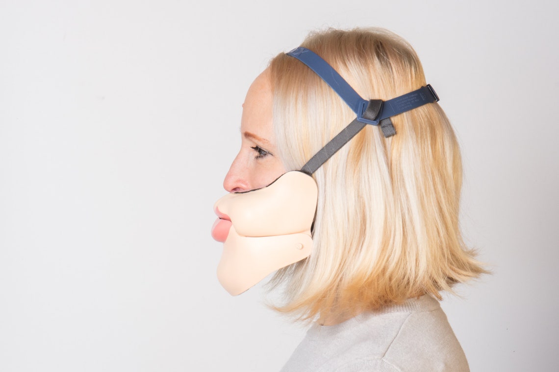 Ventriloquist Half-face Comedy Mask - Natural Lips - Etsy