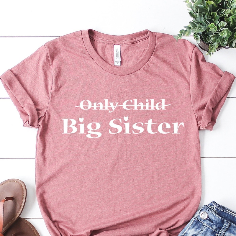 Only Child Big Sister Print - Etsy
