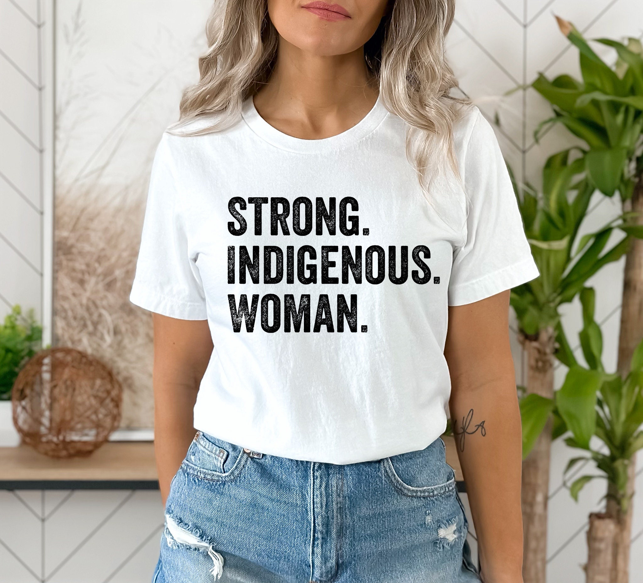 Strong Indigenous Woman T-shirt: Native American Feminist Gift - Etsy
