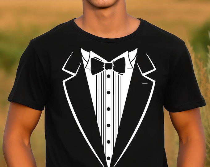 Tuxedo Men's T-shirt - Etsy