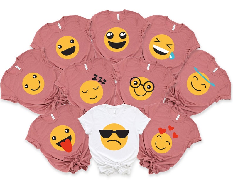 Emoji T Shirt Emoji Face Tee Bulk Shirts Emoji T Shirt Etsy