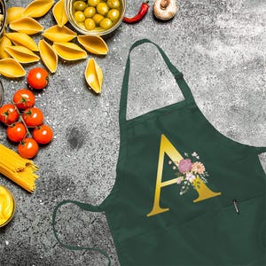 Personalized Apron, Custom Letter Monogram Apron, Gift for Her, Gift ...