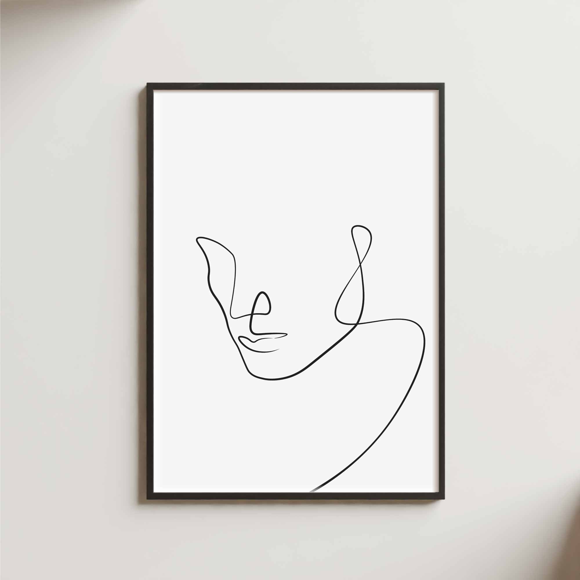 Digital Line Drawing Printable Art Minimalist Wall Art Minimalist Art ...