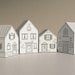 Printable Paper Houses, Printable 3D Paper House Set, Paper House Model ...