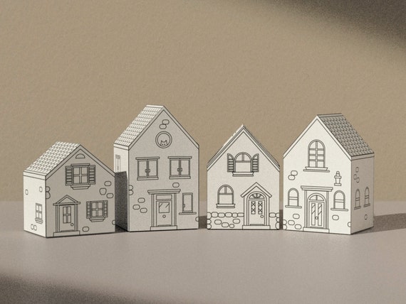 Paper House Template Printable