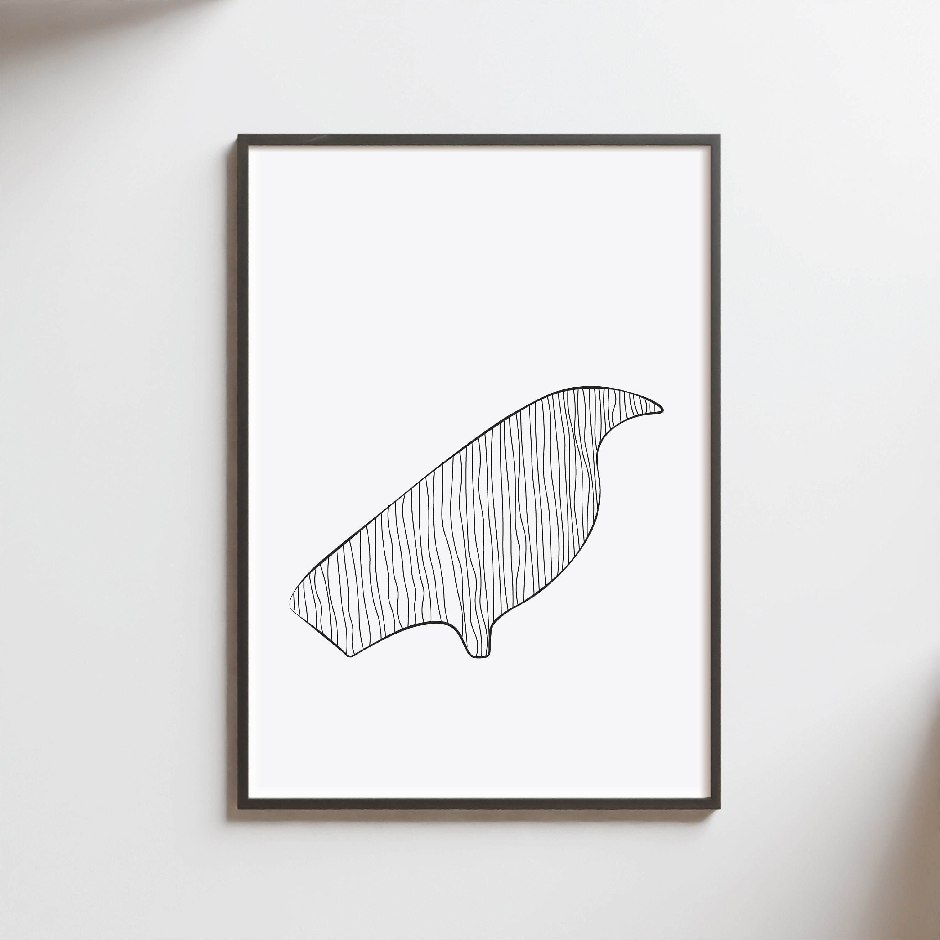 Prints Wall Decor Black Single Line Drawing Decor Wall Art Poster ...