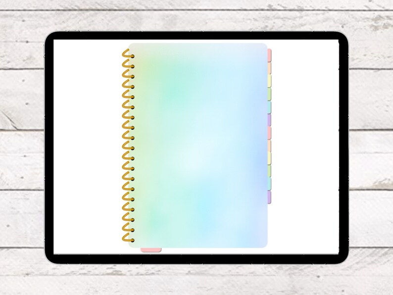 2022 Digital Planner Rainbow Aesthetic Planner Goodnotes | Etsy