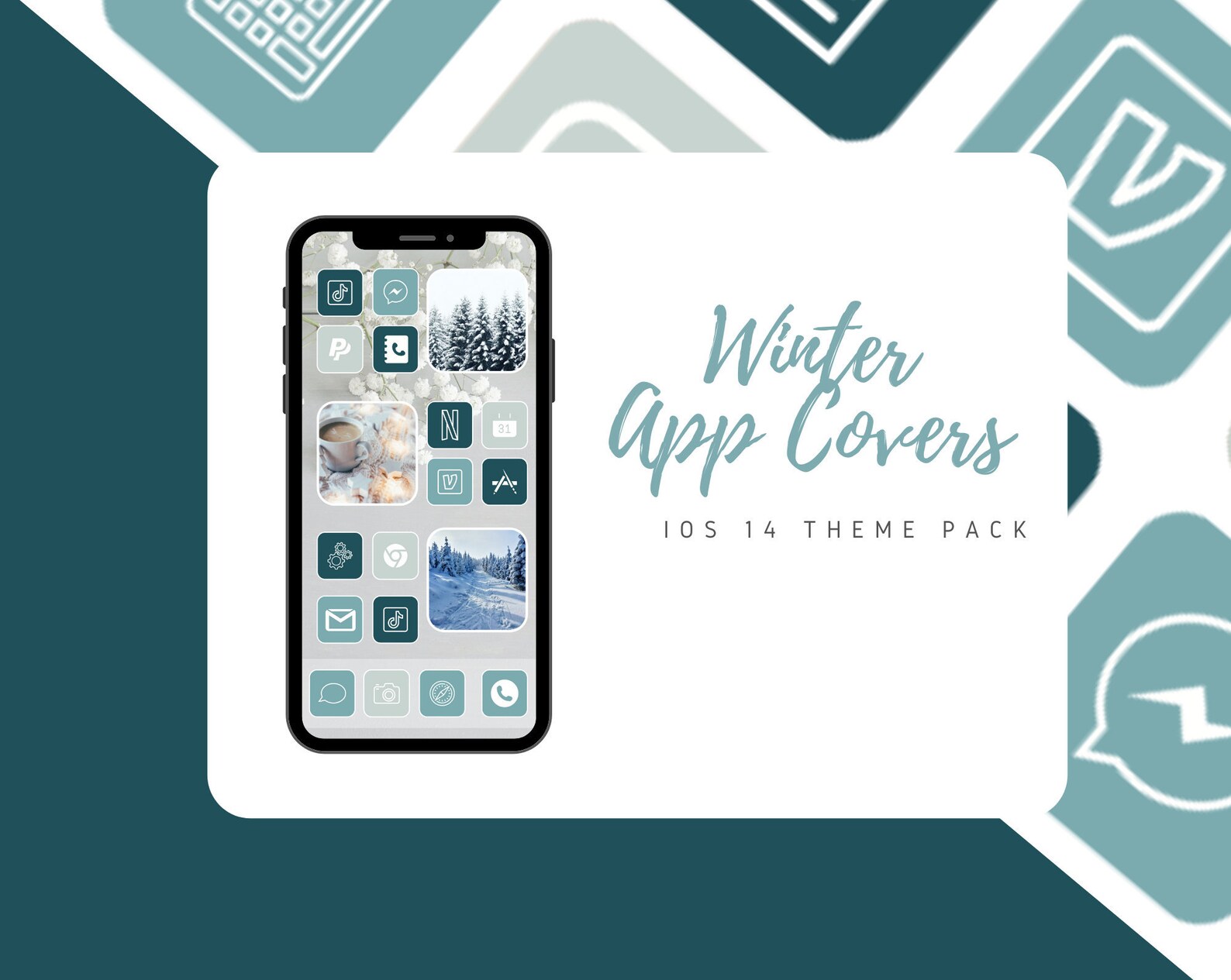 Winter Theme Version 3 iOS 14 App Icon Theme Pack | Etsy