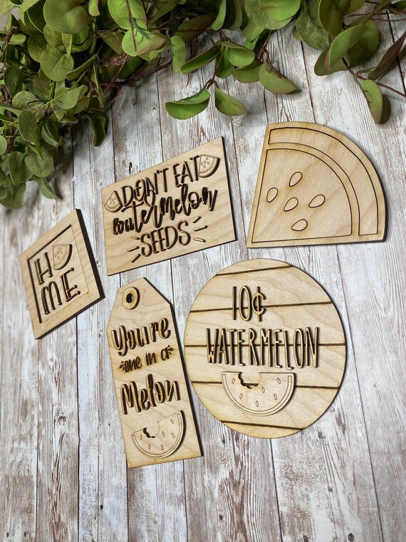 Kids' Crafts Kits Summer Tiered Tray Wood Kit DIY Embellishments DIY 3D ...