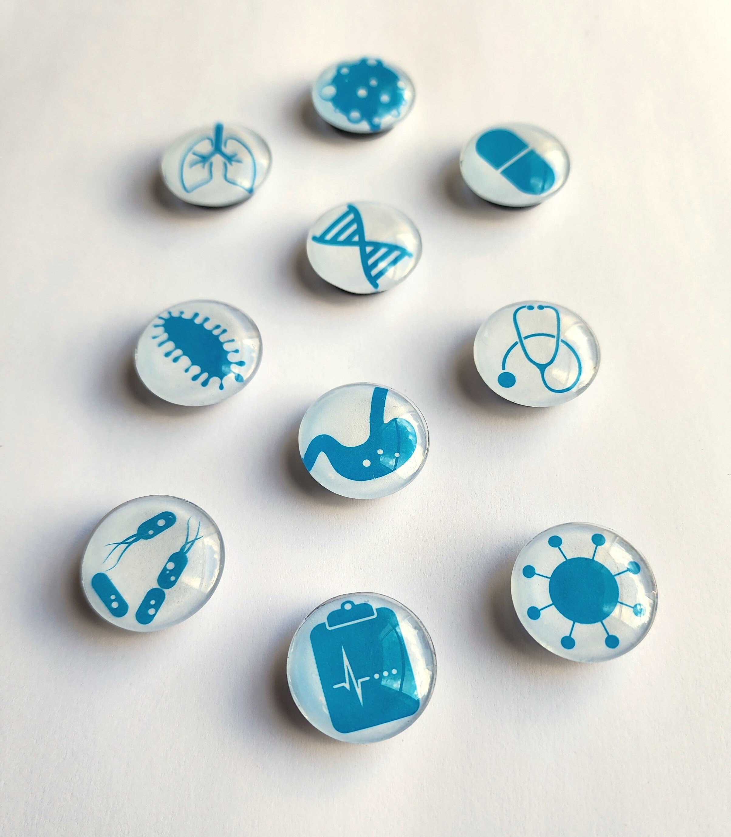 NEW 10 Blue Medical Doctor 1 Glass Fridge Magnets - Etsy