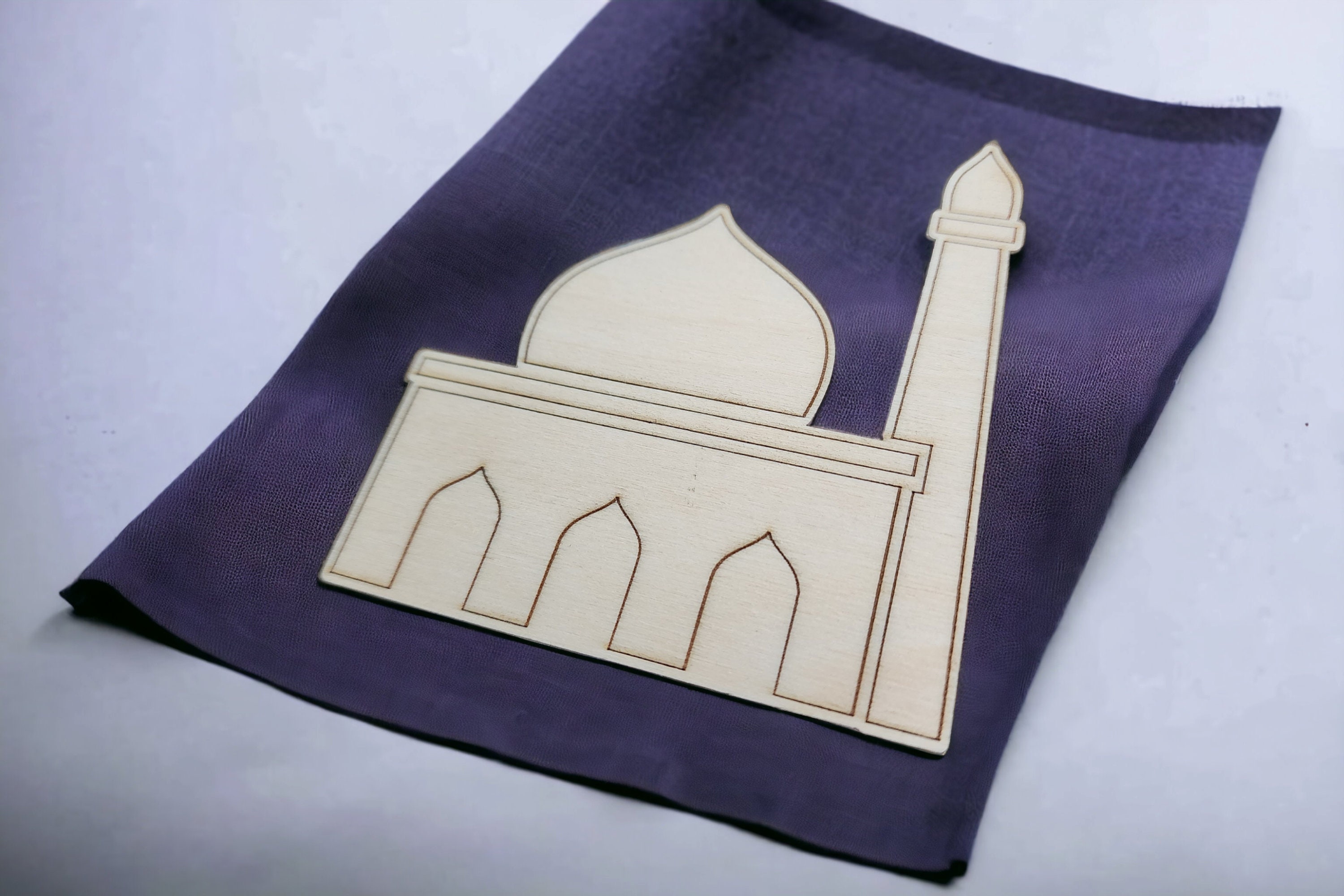 4 Islamic Masjid Cut-outs on 2mm Wood Ramadan or Eid Craft, Paint Art ...