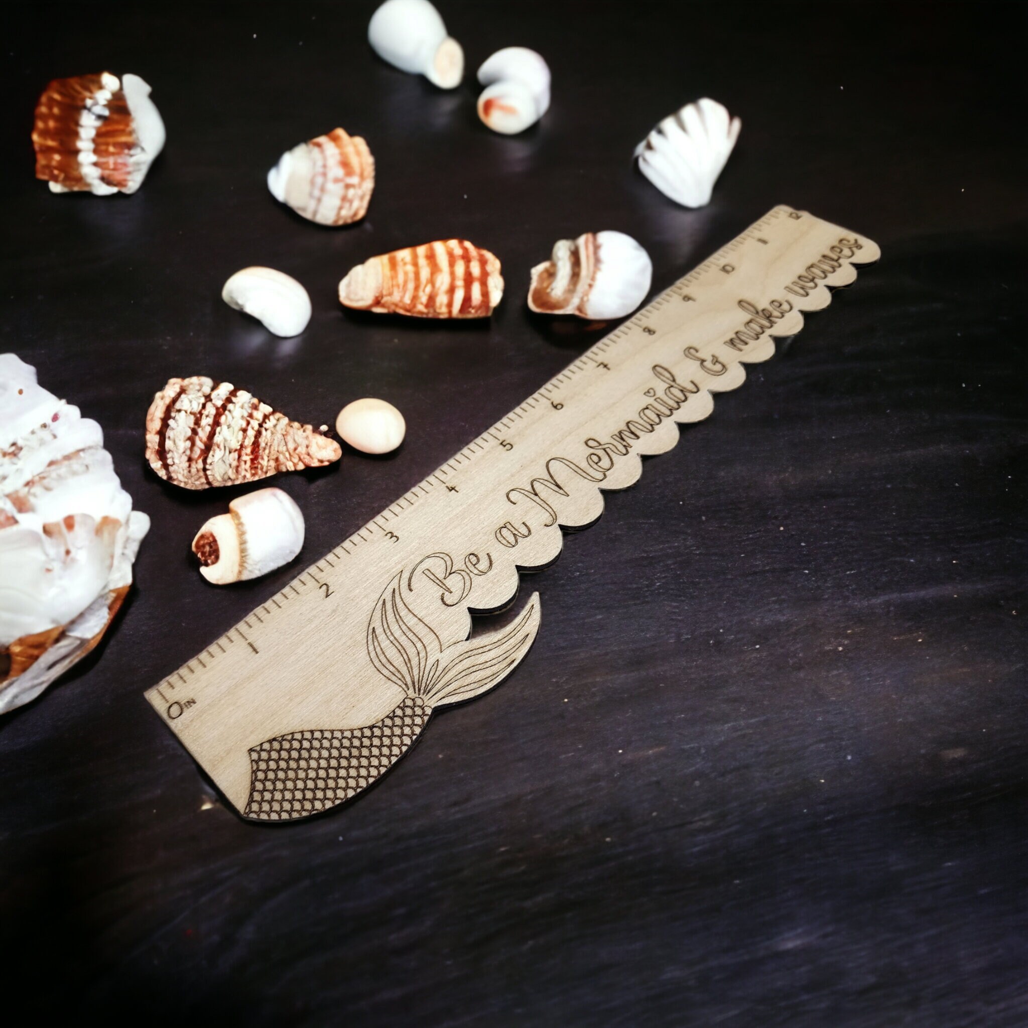 12" (30cm) Ruler - Mermaid Design - Unique Desk or School Supplies - Etsy