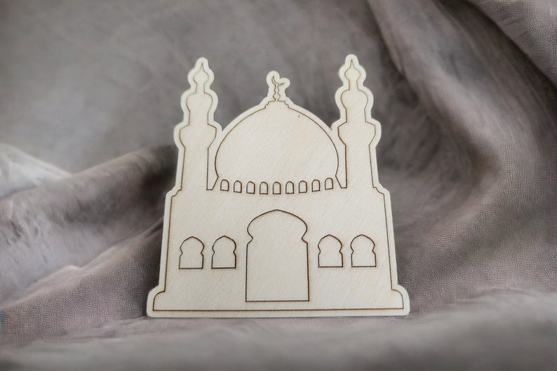 4 Islamic Masjid Cut-outs on 2mm Wood Ramadan or Eid Craft, Paint Art ...