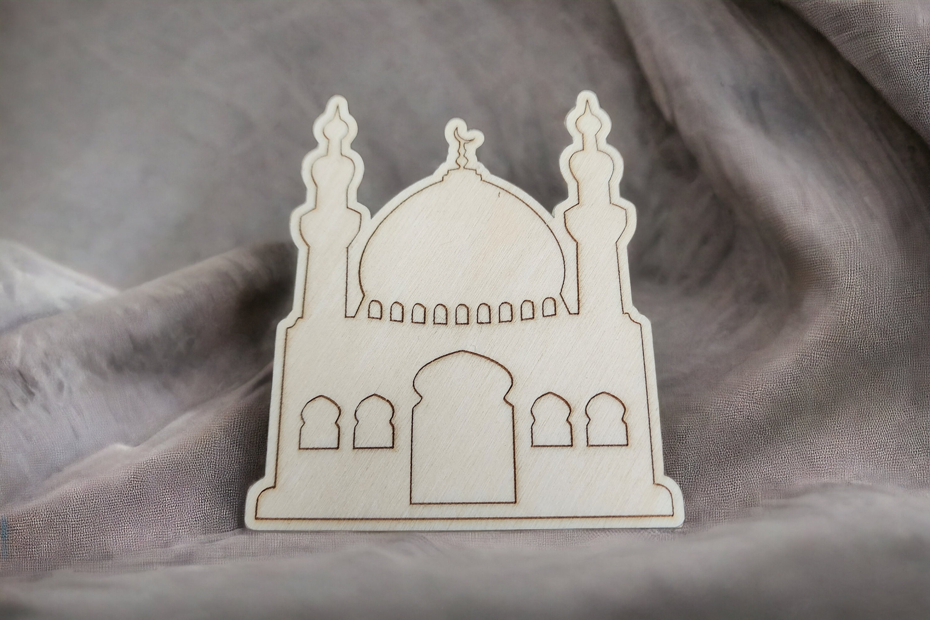 4 Islamic Masjid Cut-outs on 2mm Wood Ramadan or Eid Craft, Paint Art ...