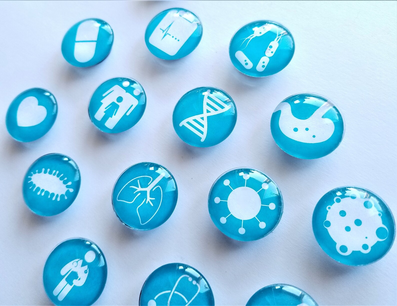 15 Medical Doctor 1" Glass Fridge Magnets, Refrigerator Magnets ...