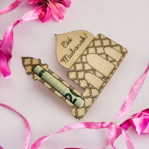 SET of (4) 4" Money Holder in Masjid Design for Eid Gift - Islamic ...
