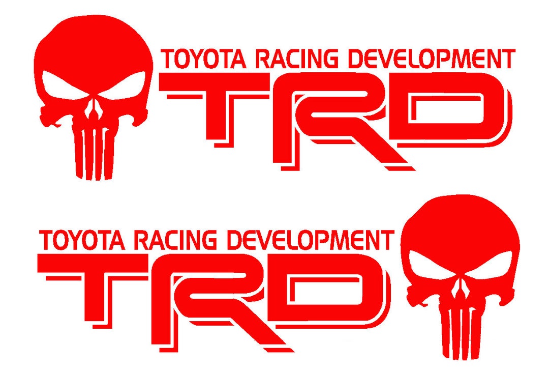 Toyota Tacoma Tundra TRD Punisher Bedside Decal Set 2016-2024 for 2WD ...