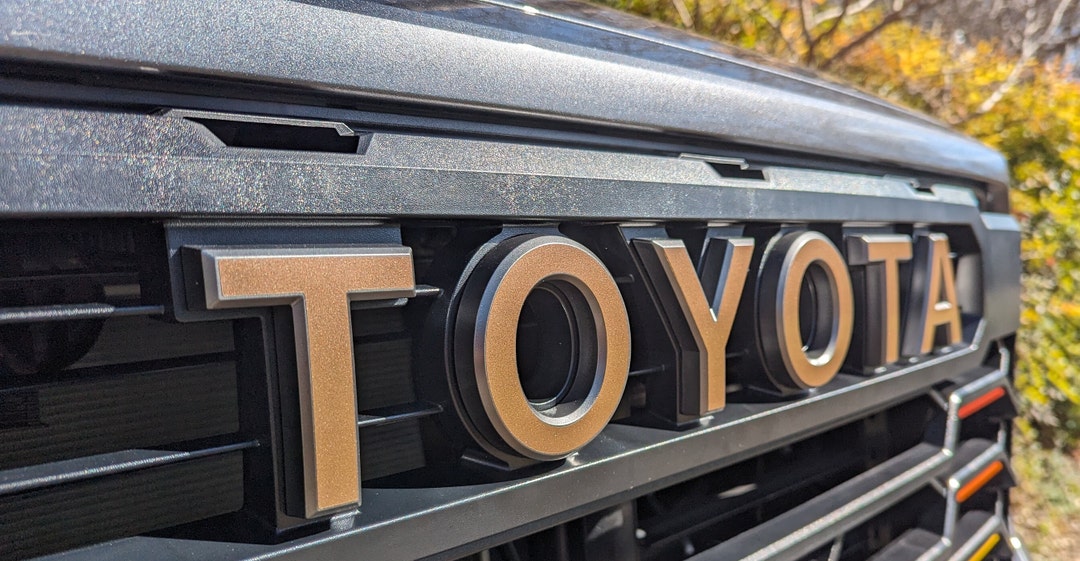 2020-2024 Toyota Tundra/sequoia Pro Grille Letter Vinyl Decal Overlays ...