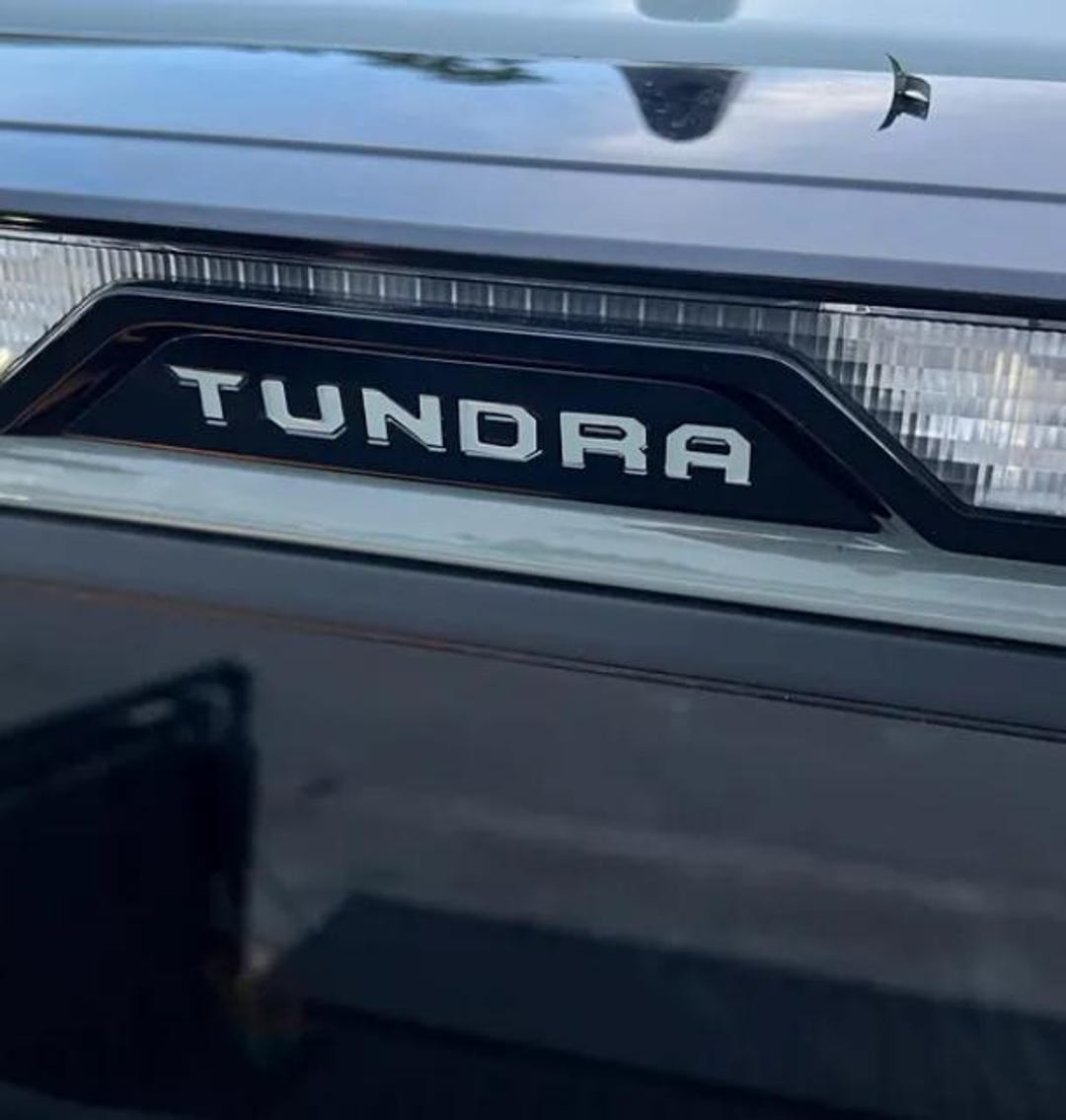 Tundra Third Brake Light Decal: Custom Emblem Overlay 2022-2024 (SKU#0 ...